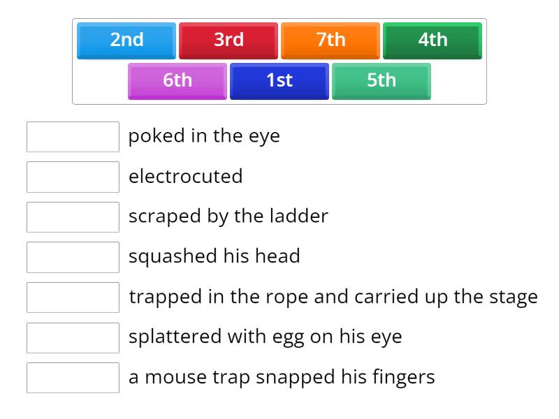 Presto sequence of things that happen in the hat - Match up