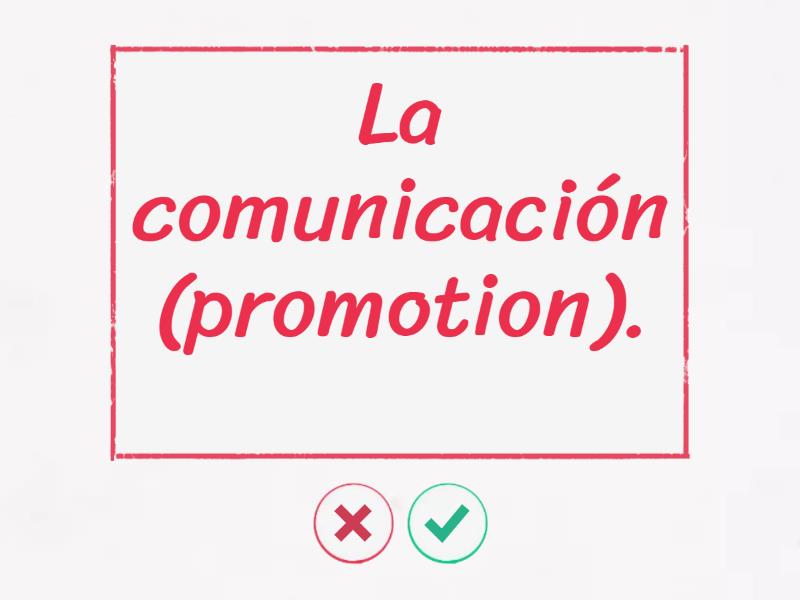 Marketing mix. - Flash cards