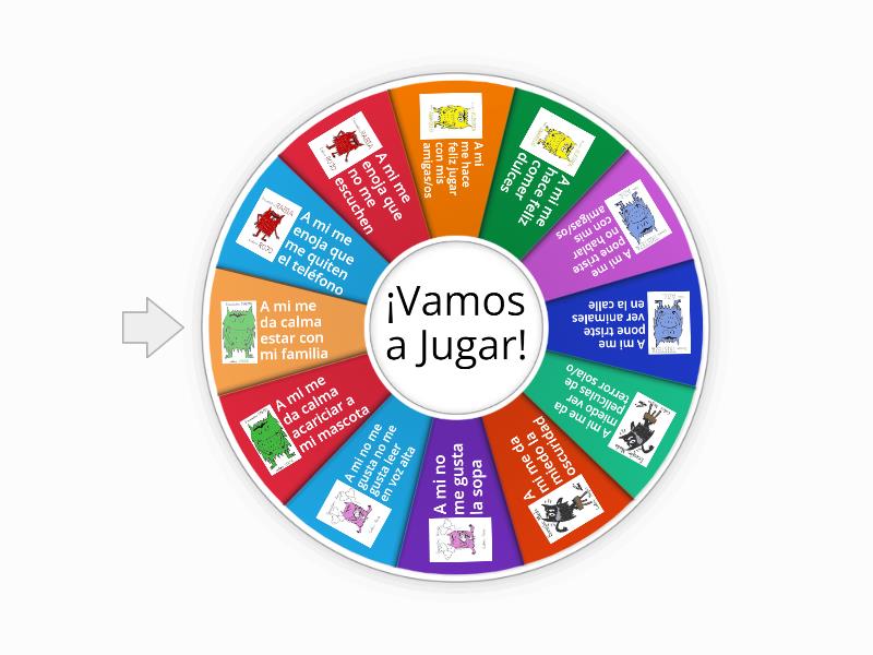 Ruleta de las emociones - Rueda aleatoria