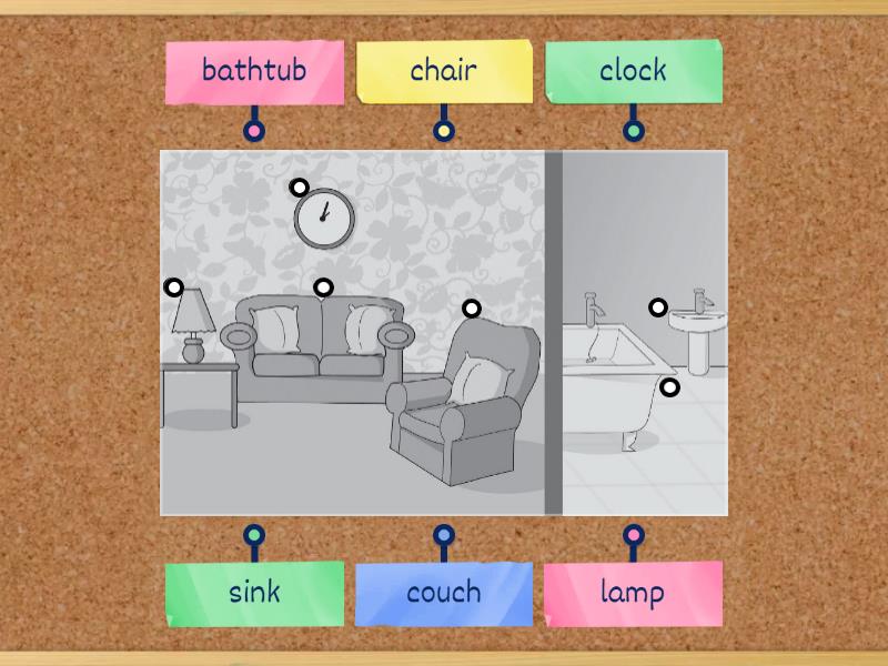 furniture - Labelled diagram