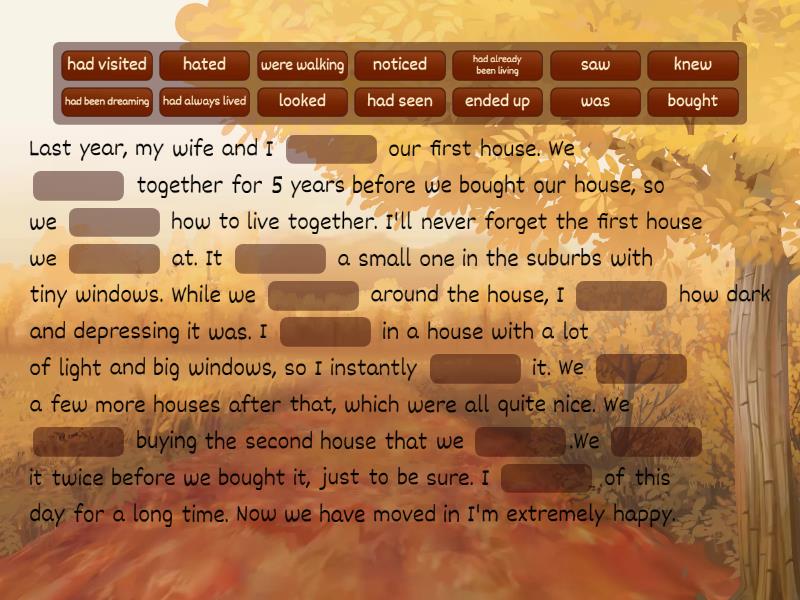 UI3 - Narrative Tenses - Missing word