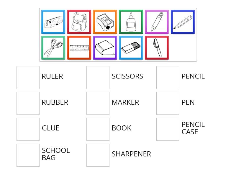 School Objects Match Up