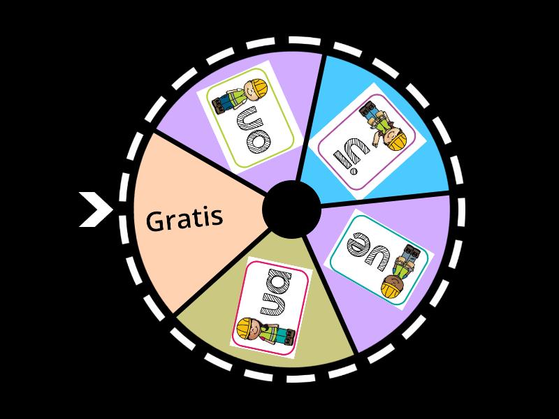 PALABRAS CON DIPTONGOS - Spin the wheel