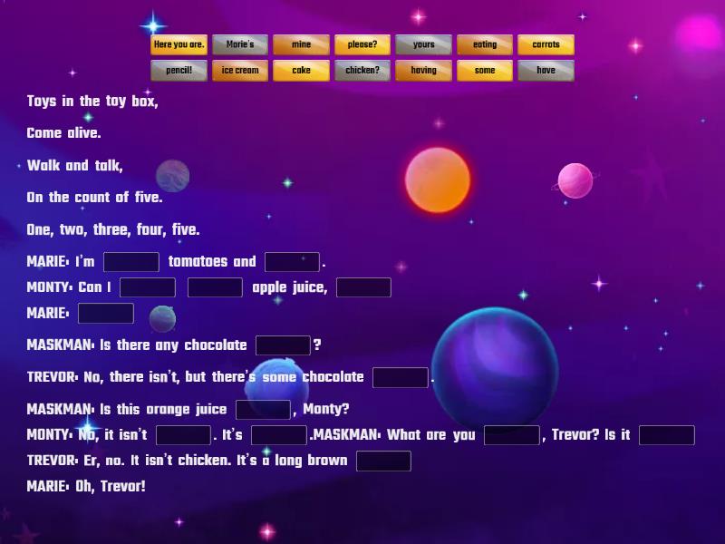 Kid's Box 2 Unit 6 - Missing word