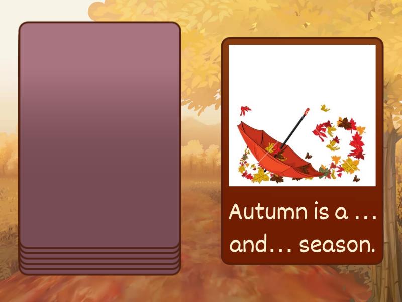 Autumn - Speaking cards