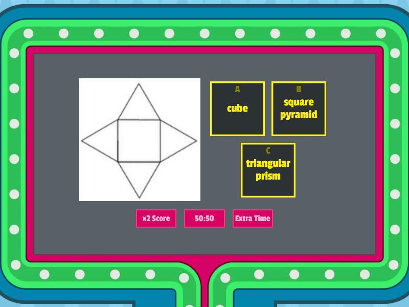3D Solids and Nets - Gameshow quiz