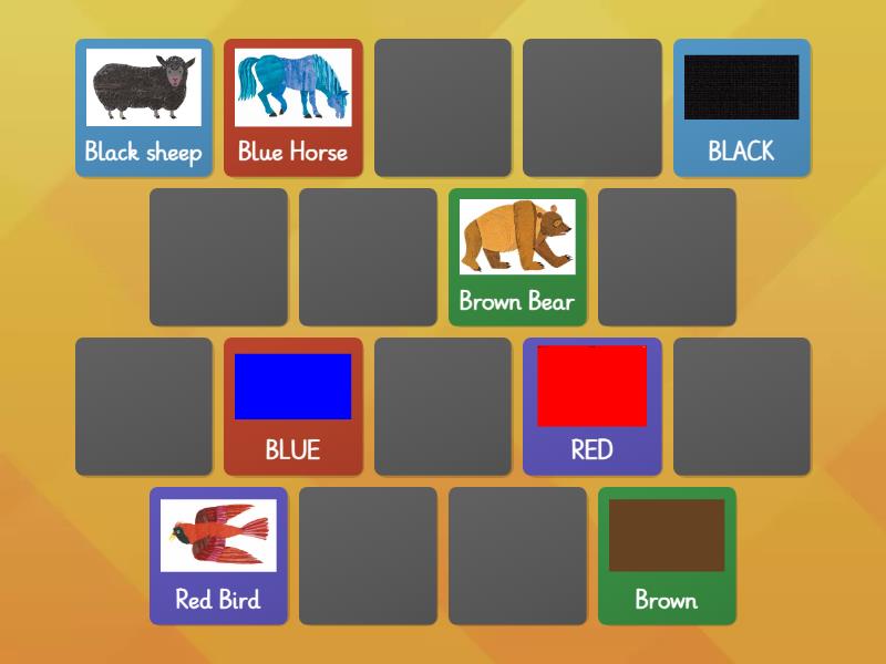 Brown Bear - Memory game - Matching pairs