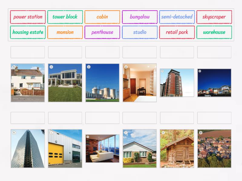 ADV 9B Describing Buildings - Match up