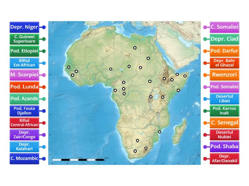 Africa 2 - Labelled diagram