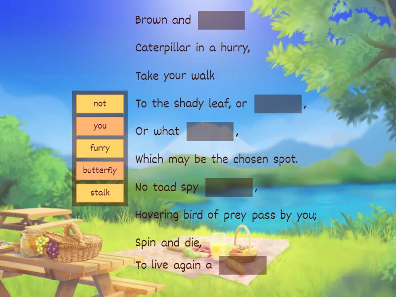 Complete the rhyme - Complete the sentence