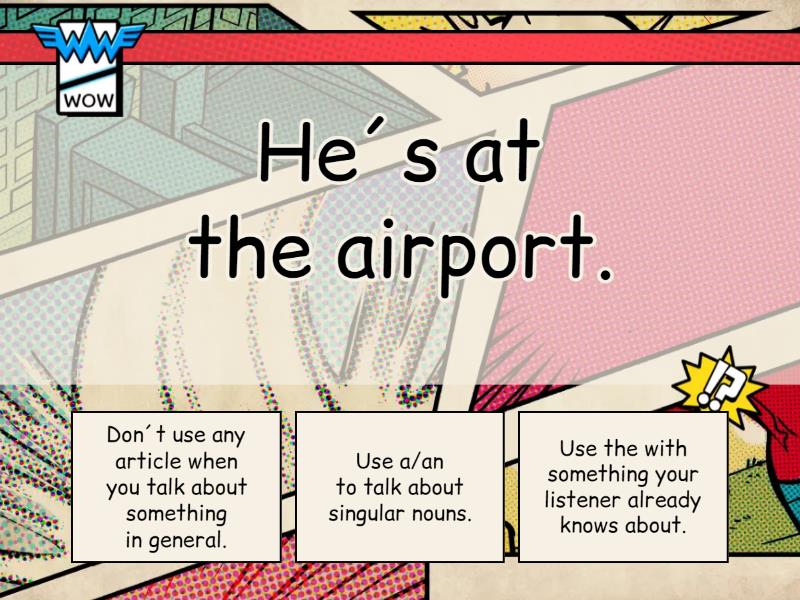 Evolve 3 unit 3 Using articles Match each sentence with the correct ...