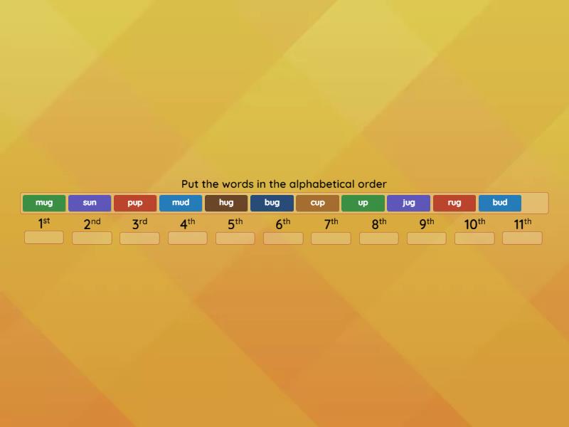 OP2 Unit7 short u ug ud up - Rank order