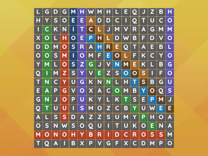 Biology - Wordsearch