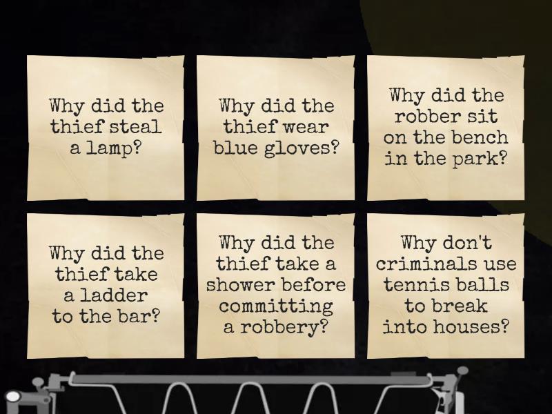 Crime jokes - Flip tiles