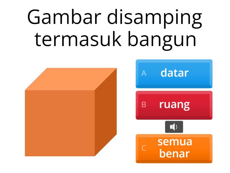 Matematika mengenal bangun ruang - اختبار تنافسي