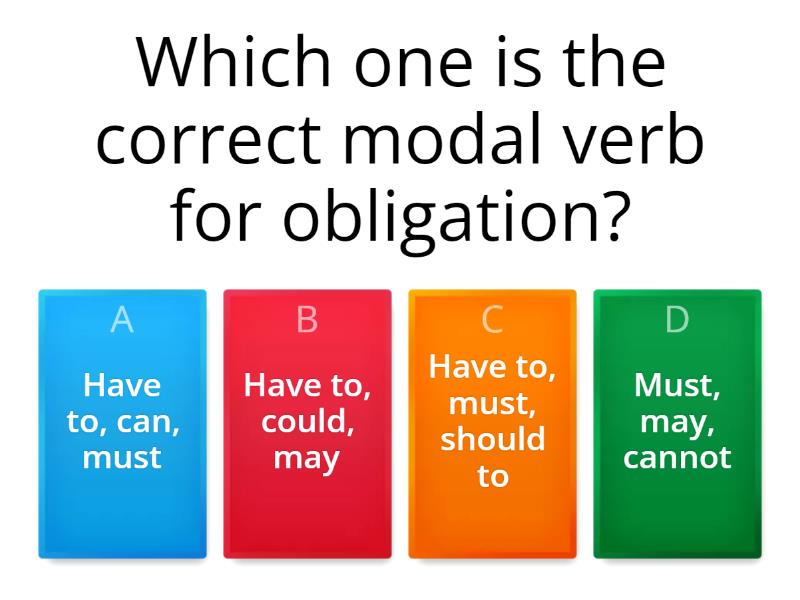 MODAL VERBS: PERMISSION, OBLIGATION and PROHIBITION - Quiz