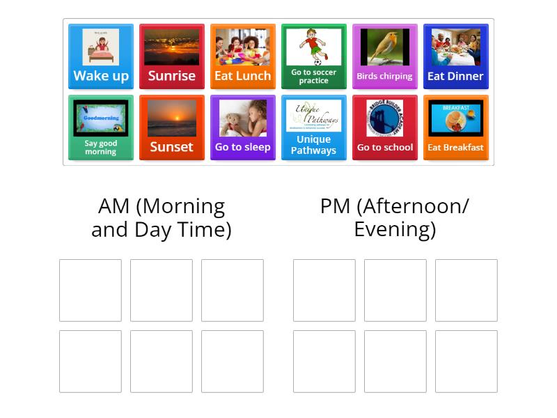 AM and PM - Group sort