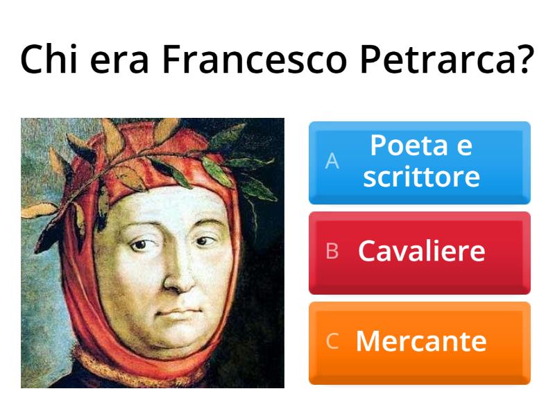 Petrarca: vita e opere - Quiz