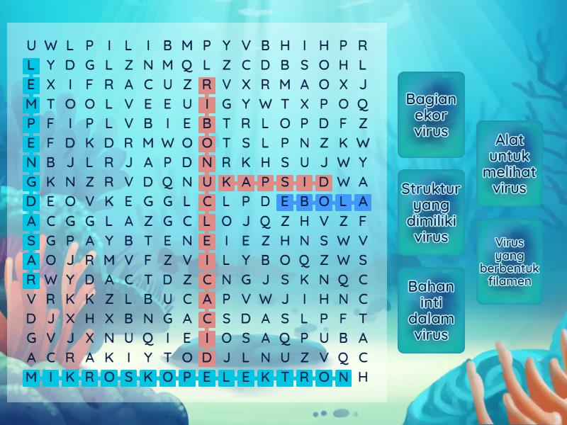 Virus dan Peranannya - Wordsearch