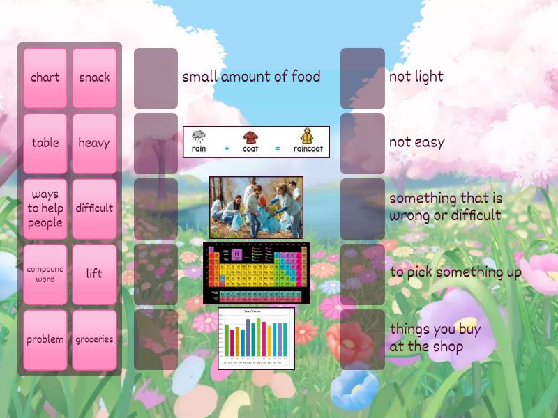 6E U7 Vocabulary - Match up