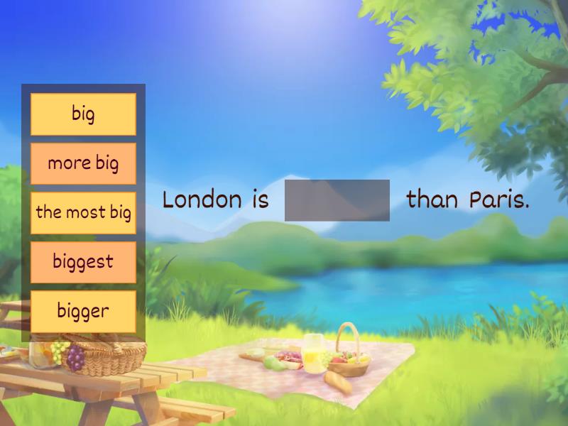 Adjectives (Comp./Superl.) - Complete the sentence