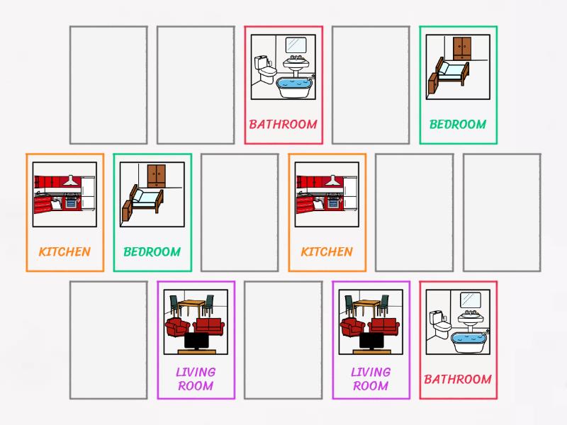 HOUSE ROOMS - Matching pairs