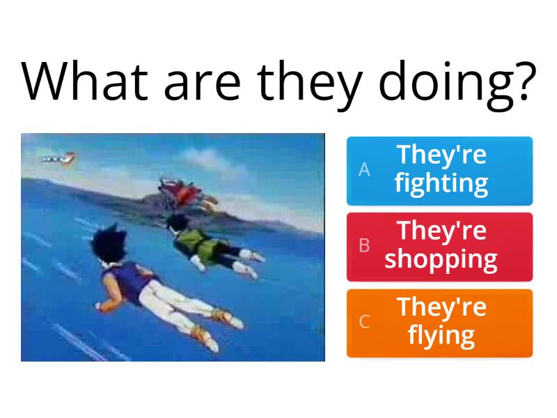 Present Continuous (Dragon Ball) - Cuestionario