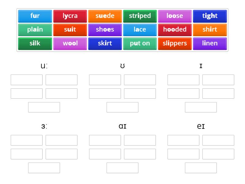 2B Pronunciation - Group sort