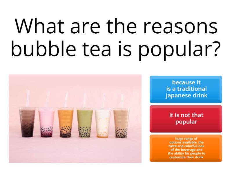 Bubble tea - Quiz