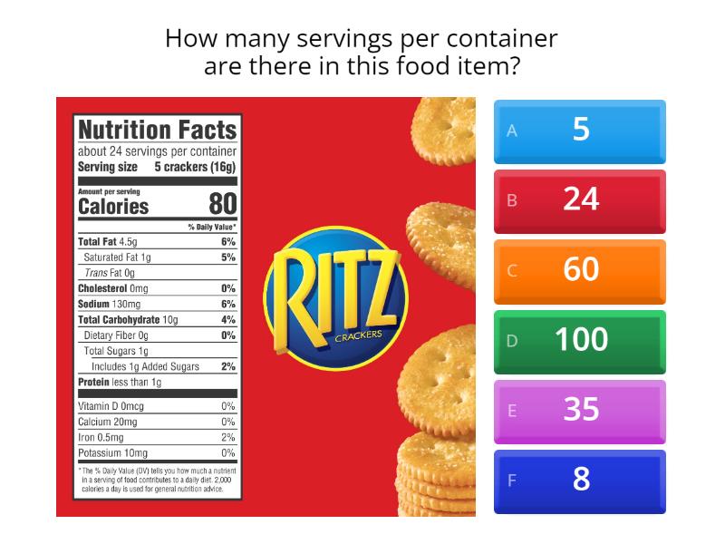 The Truth Behind the Food Label - Quiz