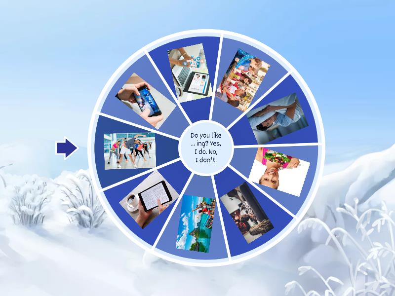 HOBBIES vocabulary spinning wheel - Spin the wheel