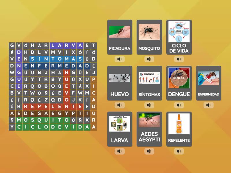 DENGUE - Sopa de letras