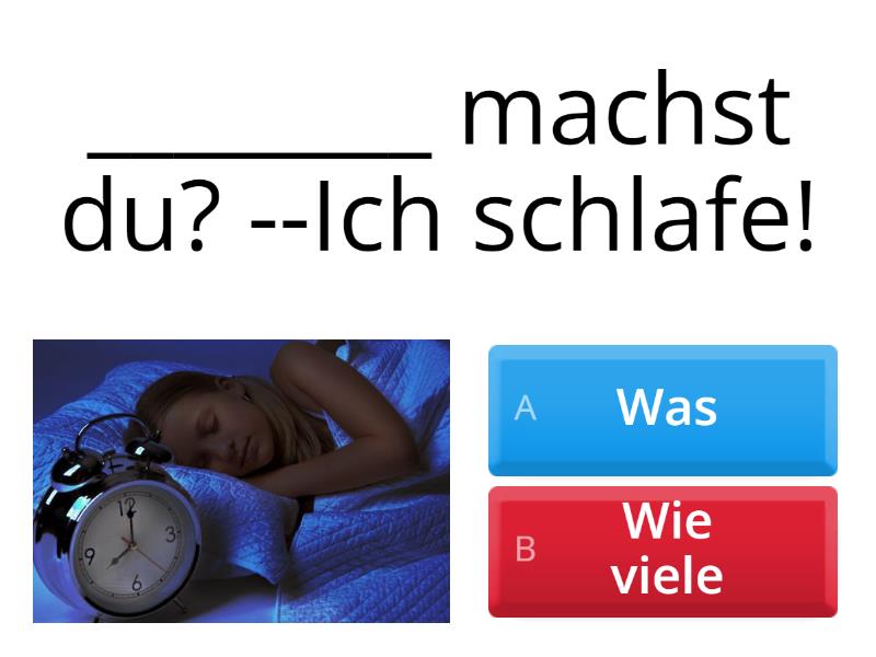 Fragewörter-Question Words 1 - Quiz