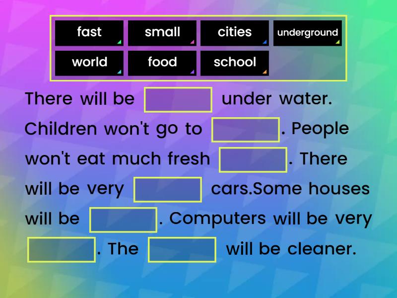 FF 4. Unit 7. Skills time. - Complete the sentence