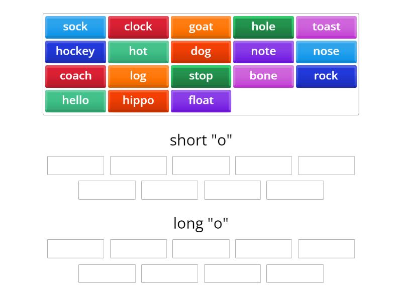 unit 8 phonics grade 2 - Ordenar por grupo
