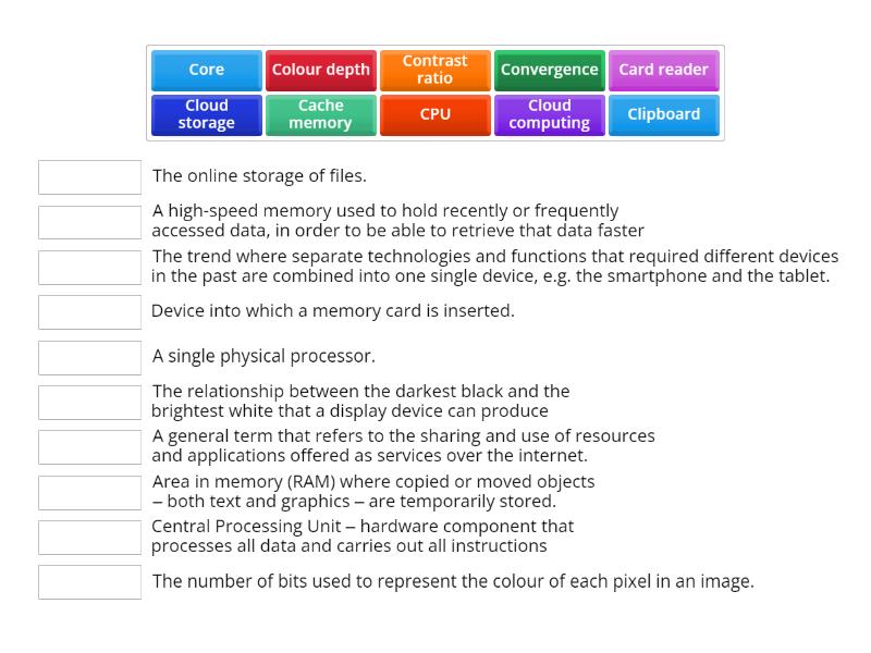 CAT Terms Activity2 - Match up