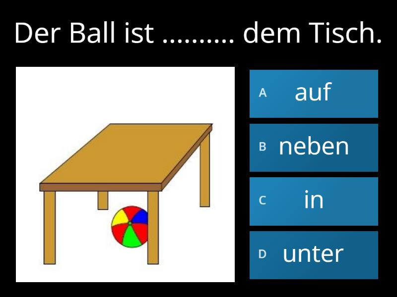Momente A1.4 Lektion 14 - Lokale Präpositionen 1 - Quiz