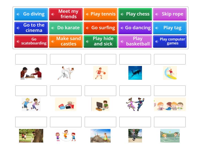 Activities extras - Match up