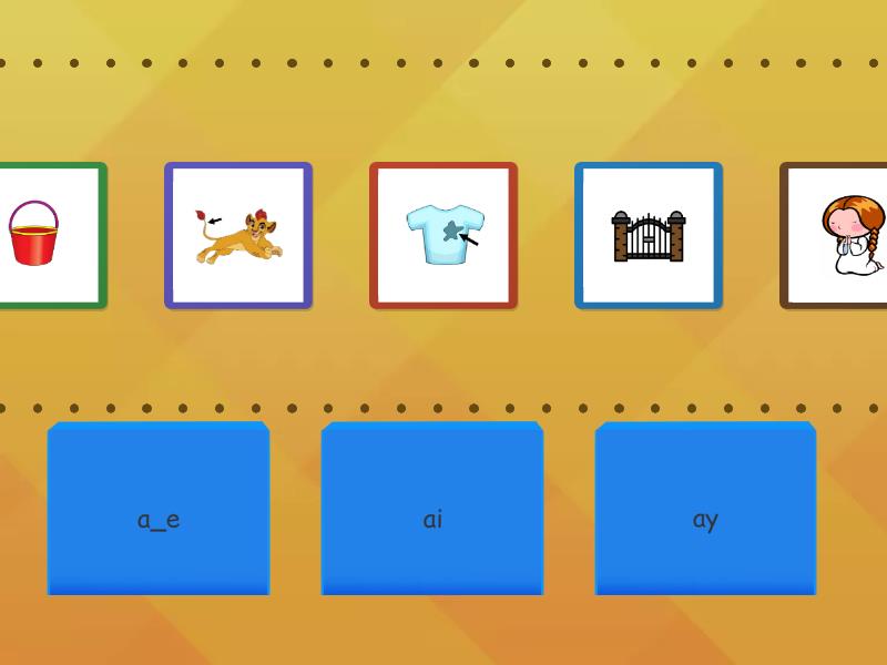 a_e/ ai / ay sorting - Speed sorting