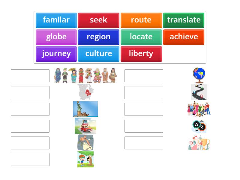 Immigration vocabulary - Match up