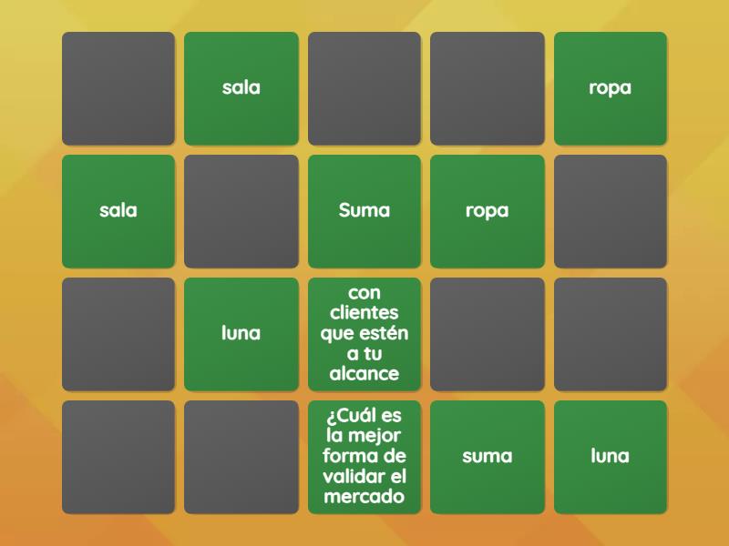 Milestone juego - Matching pairs