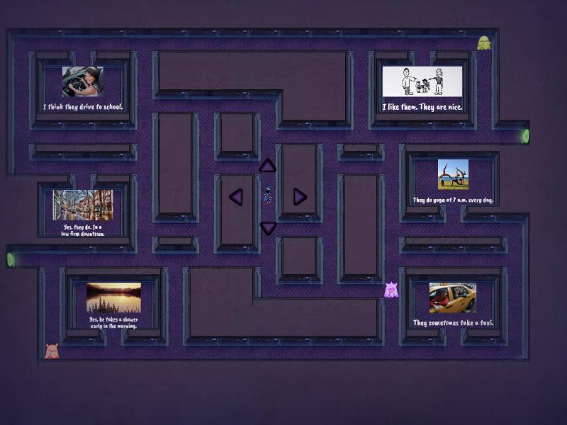 Daily Routine (Simple Present Tense) - Maze chase