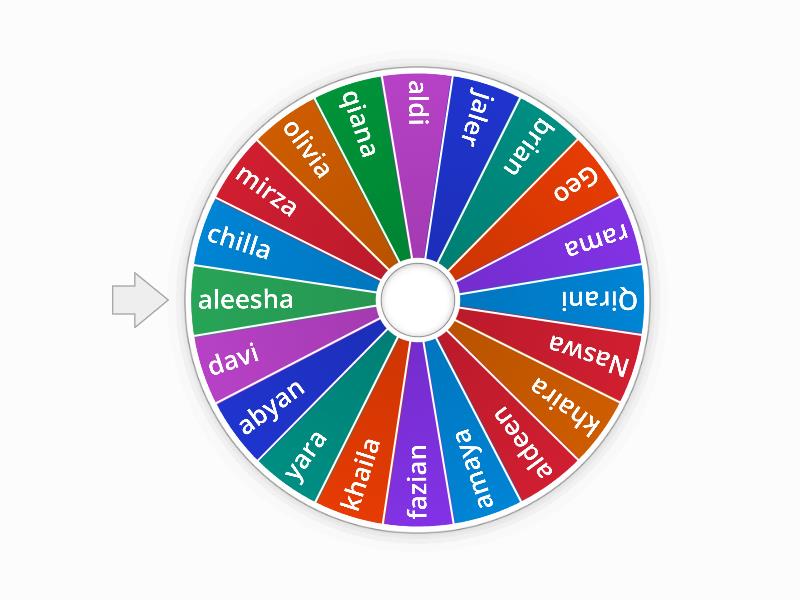 Guest teacher - Spin the wheel