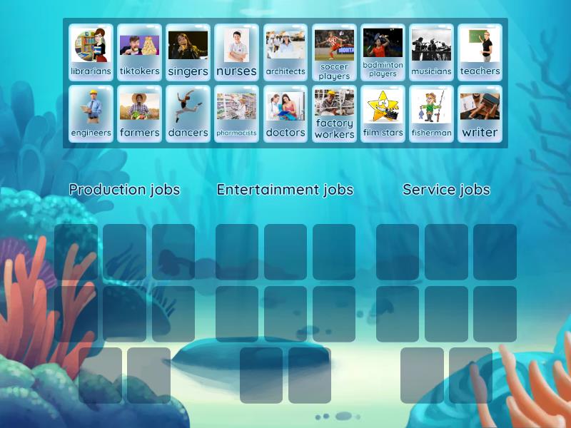 Types of jobs - Group sort