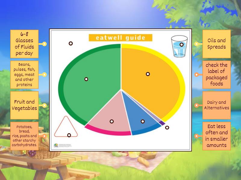 The Eatwell Guide - Labelled diagram