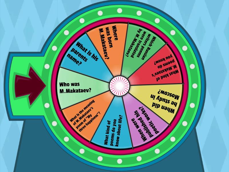 Answer the questions - Random wheel