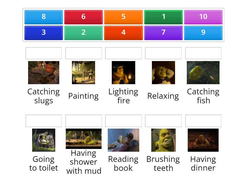 Shreks routine - Match up