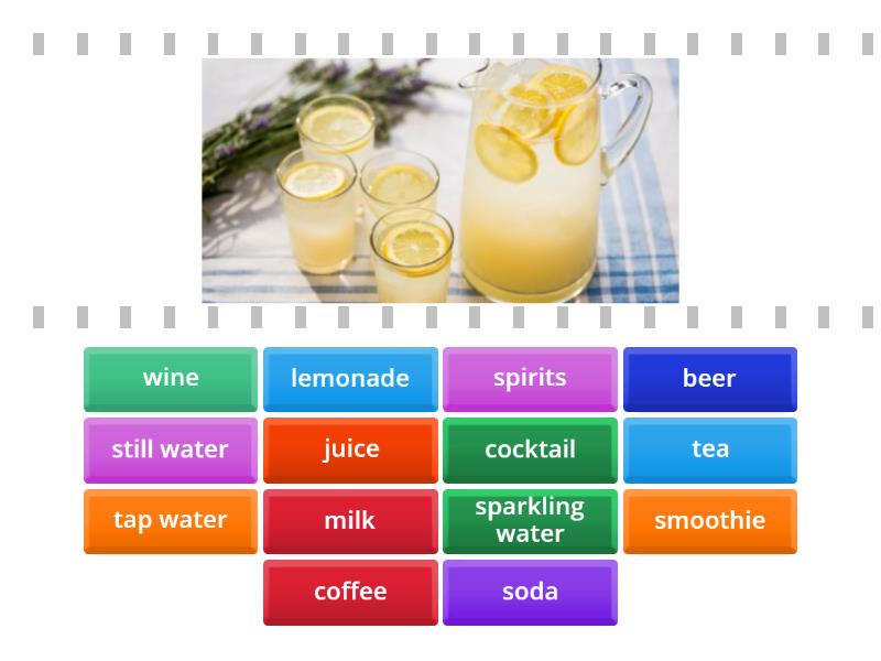ESL Delicious English Lesson 14 Beverages - Find the match