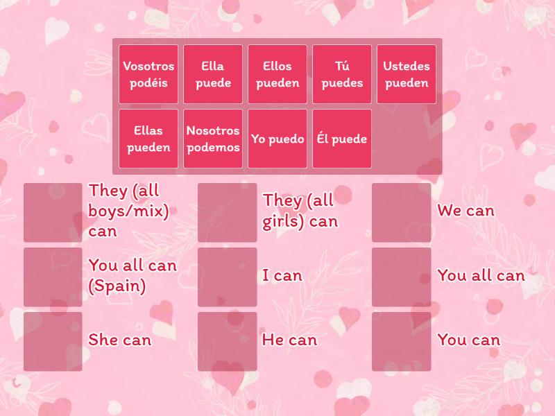 Verbo Poder (presente) - Match up