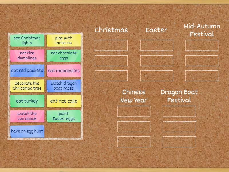 Festivals - Group sort